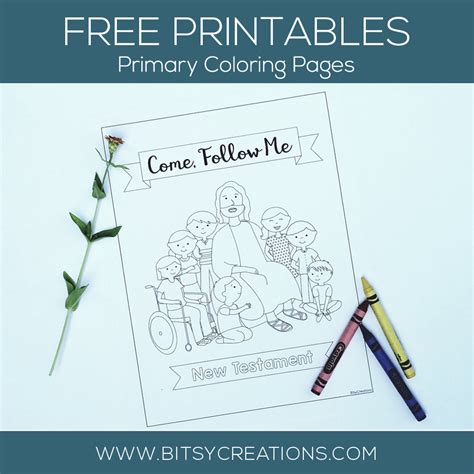 Come Follow Me Primary Coloring Pages [2025]