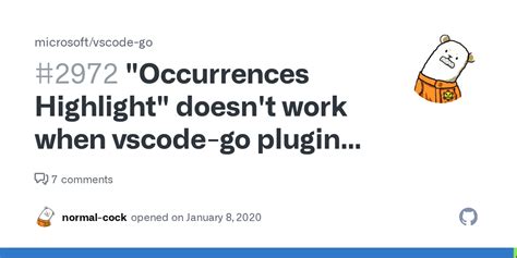 Occurrences Highlight Doesnt Work When Vscode Go Plugin Is Enabled