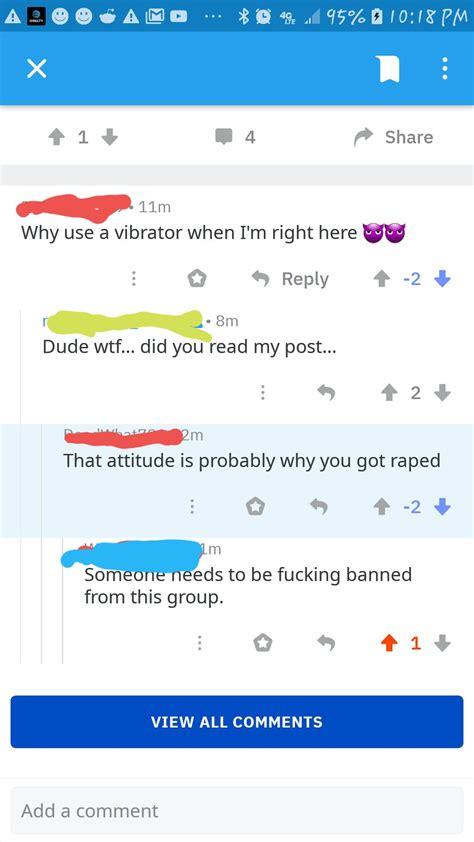 Asking For Advice On Sex Toys To Recover From Sexual Assualt Groping And I Get This Response