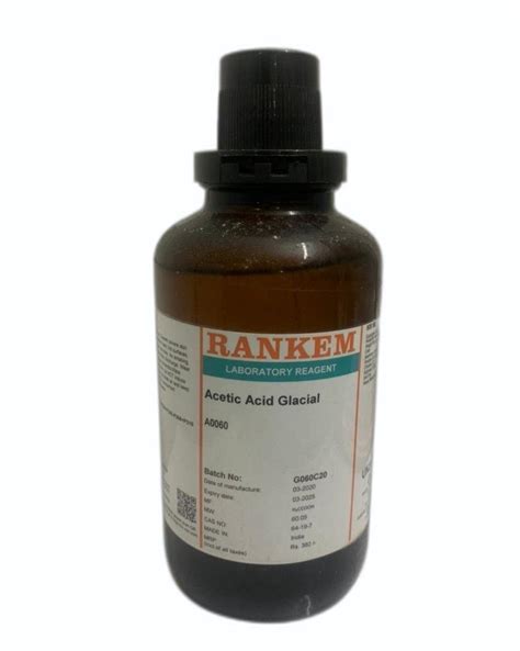 Acetic Acid Glacial Lr 500ml At ₹ 400 Kg In Hyderabad Id 18687770273