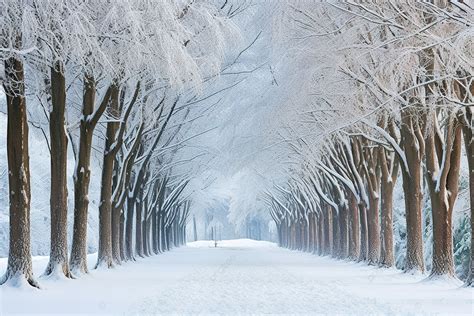 겨울에 숲을 통해 눈 덮인 길 가로수 겨울 높은 해상도 배경 일러스트 및 사진 무료 다운로드 Pngtree