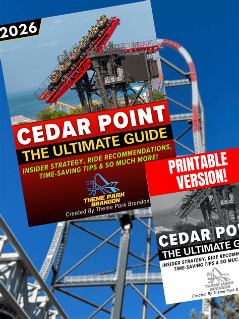 Cedar Point Ultimate Guide 2026 84 Page Printable Digital Pdf