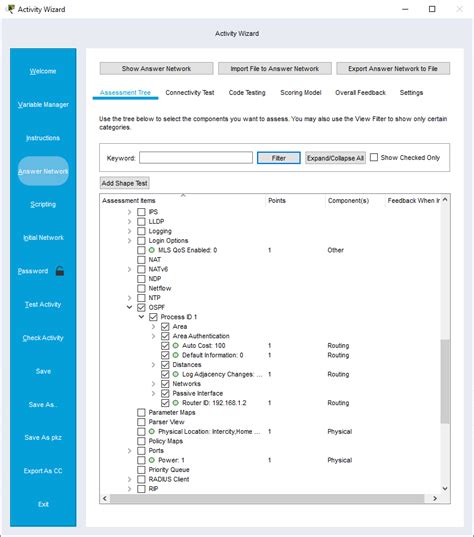 Solved Packet Tracer Activity Wizard Ospf Missing Cisco Community