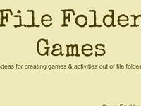 File Folder Games Ideas Folder Games File Folder Games File Folder