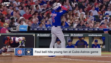 Cubs Player Prays To God After Hitting Foul Ball That Hits Girl