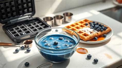 7 Simple Steps For A Delicious Blue Waffles Recipe Recipecan