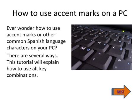 PPT How To Use Accent Marks On A PC PowerPoint Presentation Free Download ID