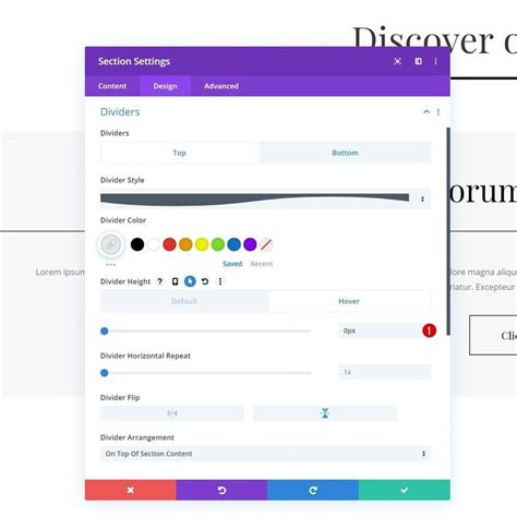 Elegantly Hiding Your Copy Below Section Dividers In A Stunning Design With Divi Ask The