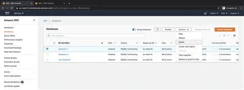 How To Take And Restore A Snapshot On Aws Rds Mysql Instance