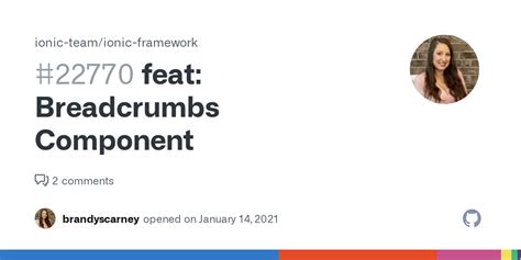 feat breadcrumbs component · issue 22770 · ionic team ionic framework