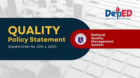 Deped Quality Policy Statement Youtube