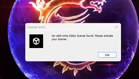 License Error Runity