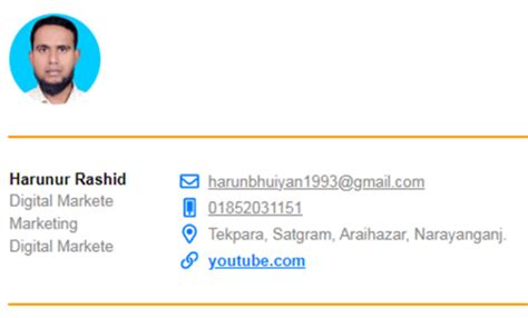 Create Clickable Html Email Signature By Forida1998 Fiverr