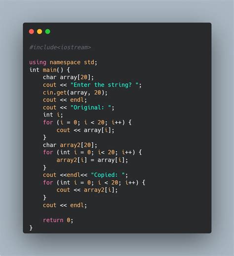 How To Copy A String Using Character Arrays Tajamal Hussain Posted On The Topic Linkedin