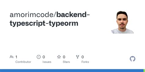 GitHub Amorimcode Backend Typescript Typeorm