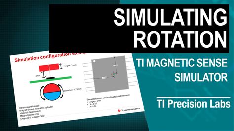 Simulating Rotation Using The Ti Magnetic Sense Simulator Timss Video
