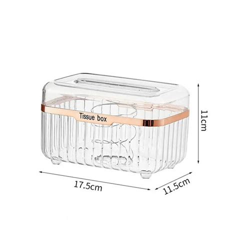 Badubg Държач за кърпички Вградена пролетна прозрачна видима кутия за