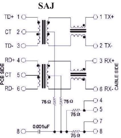 RJ Modular Jack ARJ B MASAJ MU Integrated Magnetics Rj Connector Fast Lan