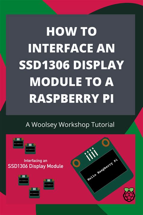 Interfacing Ssd1306 Display Module With Raspberry Pi