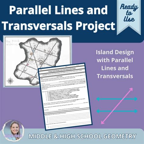 Parallel Lines Cut By A Transversal Geometry Project Middle And High School