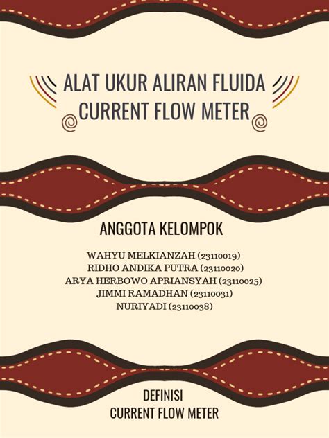 Alat Ukur Aliran Fluida Current Flow Meter 2 Pdf