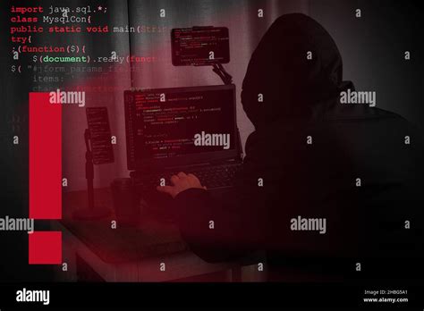 illustration of java log4j vulnerability concept of cybersecurity and