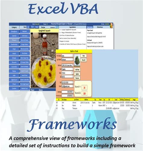 Excel Vba Frameworks What Are They Detailed Instructions For Creating A Simple Framework Using