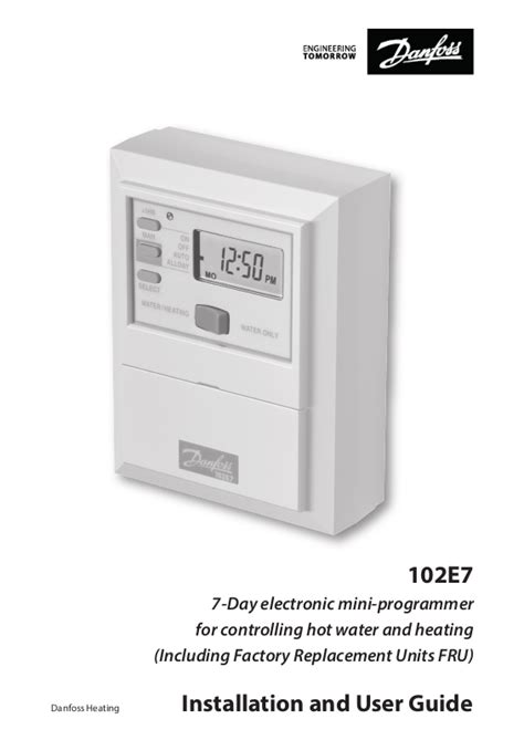 danfoss 102e7 user manual