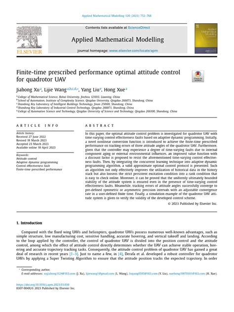 Finite Time Prescribed Performance Optimal Attitude Control Pdf