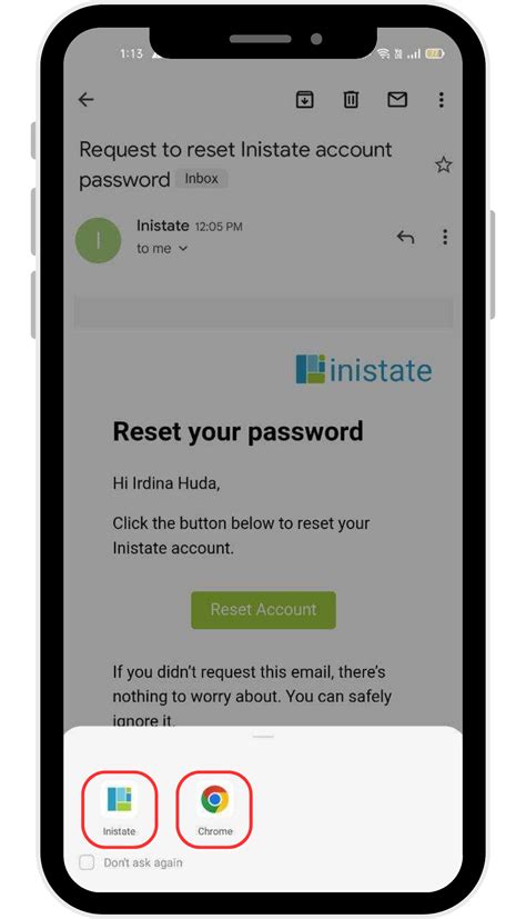 Recover Forgot Password In App Mobile Inistate Community