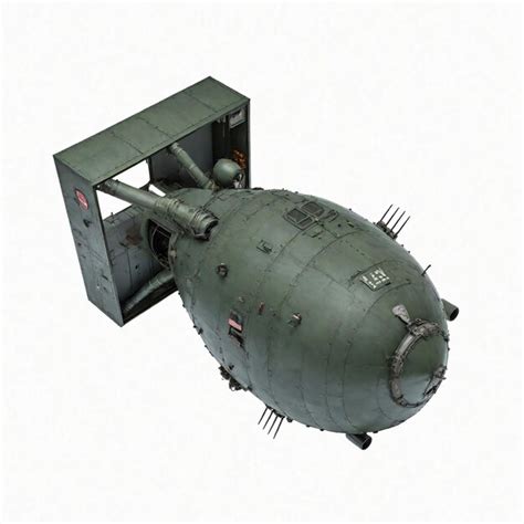 Premium Ai Image Atomic Bomb Isolated Against White Backdrop