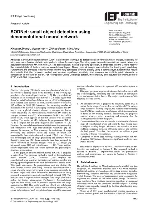 Sodnet Small Object Detection Using Deconvolutional Neural Network