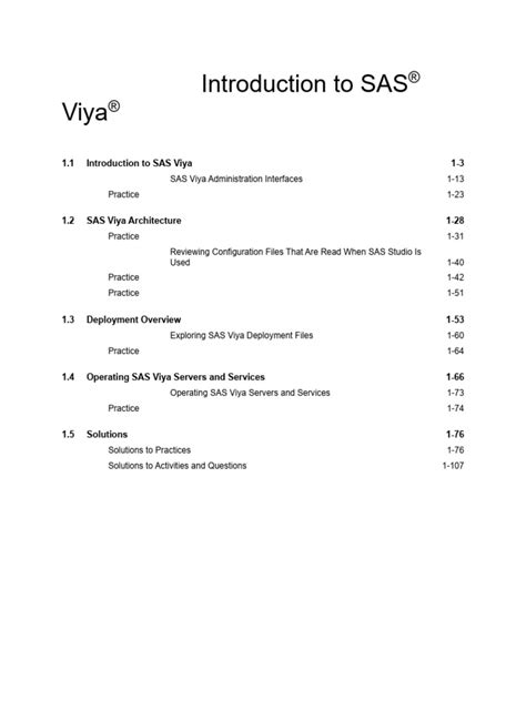 Introduction To Sas Viya Overview Pdf Sas Software Command Line