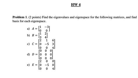 Problem 1 2 Points Find The Eigenvalues Studyx