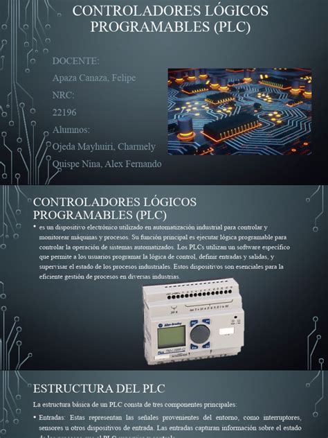 Controladores Lógicos Programables Plc Descargar Gratis Pdf