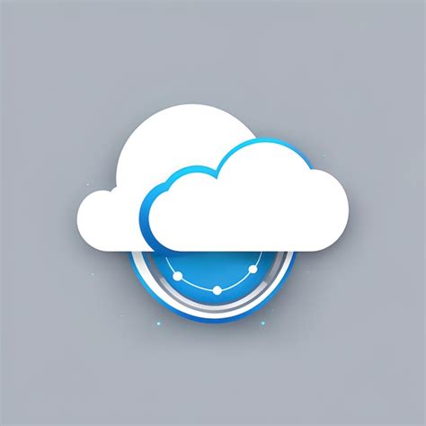 Premium Ai Image Cloud Logo White Background