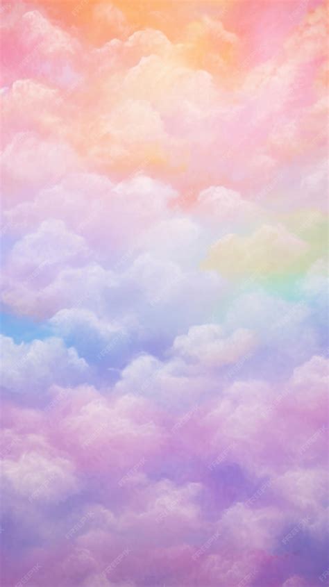 Rainbow Clouds Wallpaper Landscape Outdoors Nature Premium Ai