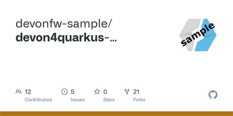 Github Devonfw Sampledevon4quarkus Reference