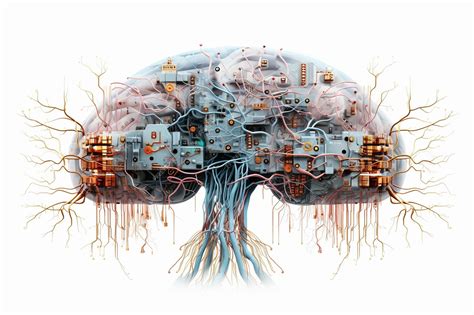 Premium Photo Futuristic Machine Learning Visualization