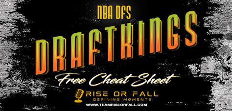Draftkings Nba Dfs Cheat Sheet For Monday 121222 Dfs Lineup