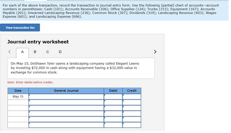Solved For Each Transaction 1 Analyze The Transaction