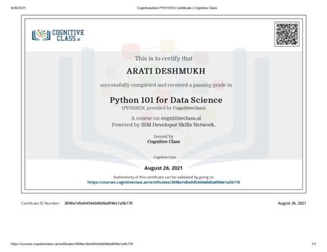 Arati Deshmukh On Linkedin Cognitiveclass Pythonprogramming