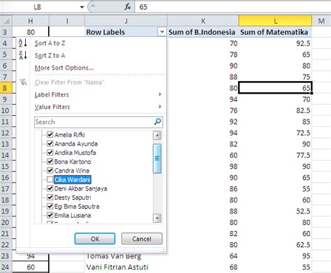 Pivot Table Excel Pengertian Fungsi Cara Membuat Metropro