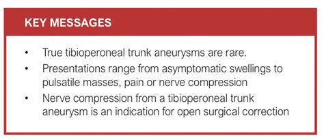 A Rare Case Of True Tibioperoneal Trunk Aneurysm Resulting In Foot Drop Journal Of Vascular