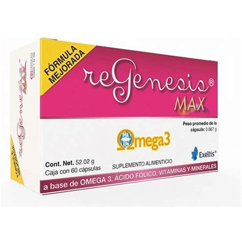 Regenesis Max Suplemento Alimenticio En Cápsulas