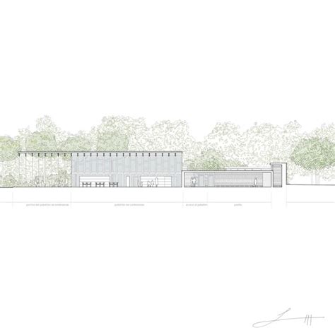 Architecture Graphics Building Diagram With Trees