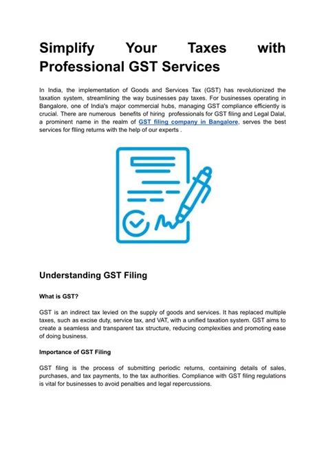 PPT Simplify Your Taxes With Professional GST Services PowerPoint Presentation ID 12340440