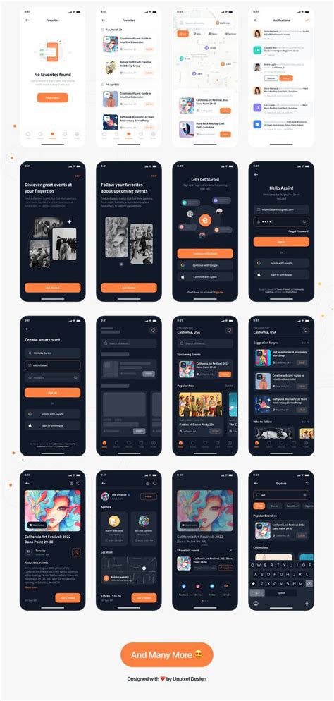 Evenline Event Booking App Ui Kit Premium Event Booking App Ui Kit