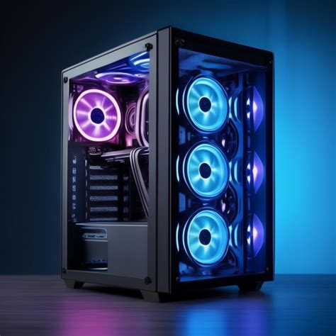 Realistic Computer Case Vector Illustration Design Premium Ai Generated Image