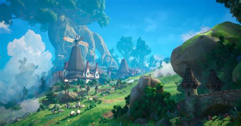 A Stylized Fantasy Environment Created In Unreal Engine 5